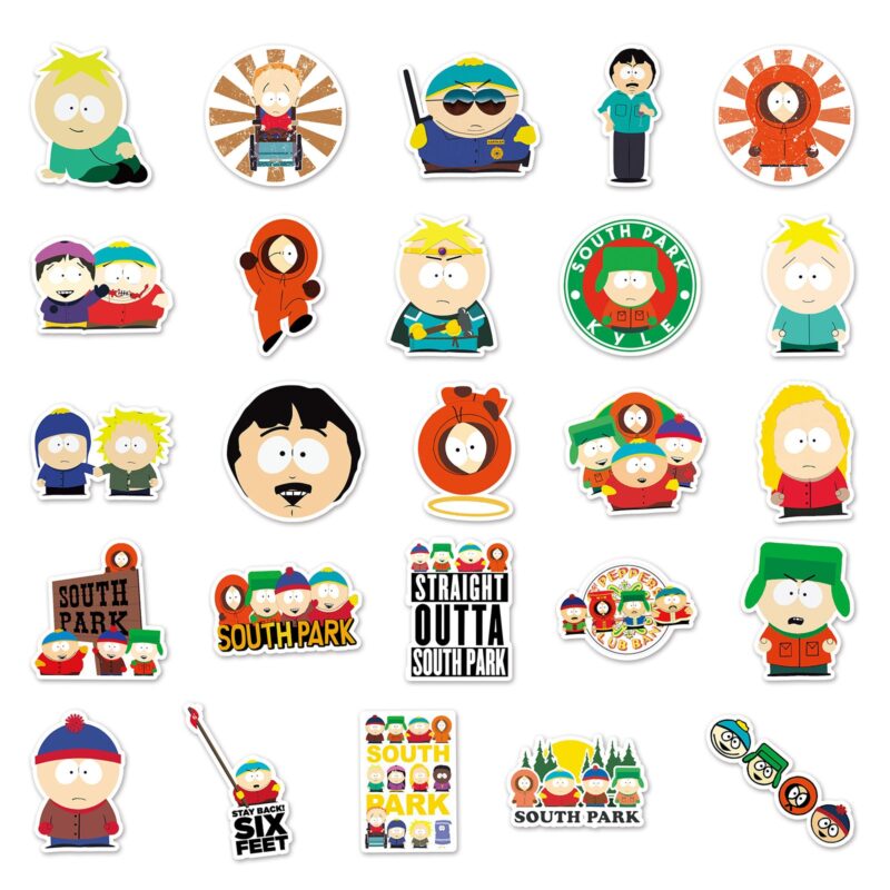 100/50pcs South Park Stickers | South Park Plush