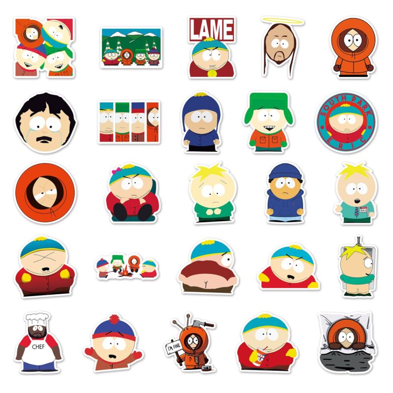 100/50pcs South Park Stickers | South Park Plush